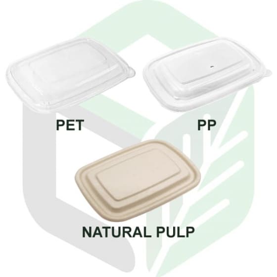 Enpak compostable boxes Rectangular 1400ml 1 compartment
