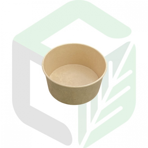 Kraft Round Paper Food Container Φ15cm 1000ml