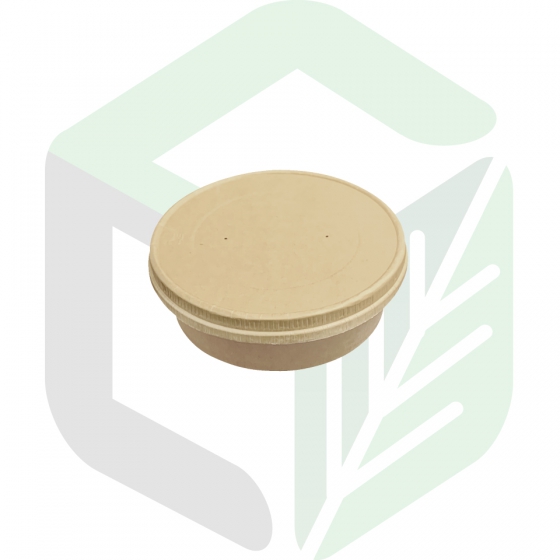 Kraft Round Paper Food Container Φ15cm 500ml